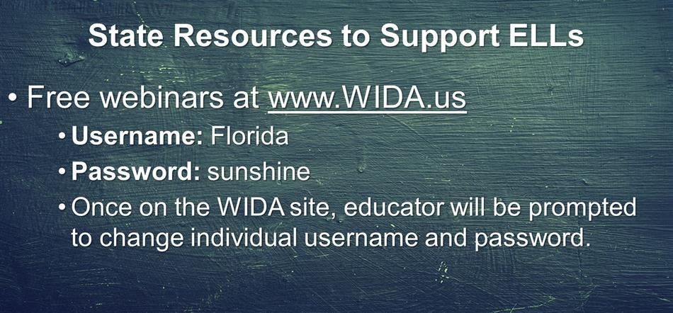 ESOL / Teachers and Administrators